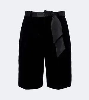 Saint Laurent Belted Bermuda Shorts - Black