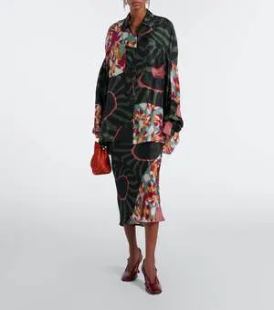Dries Van Noten Printed Twill Shirt - Multicoloured