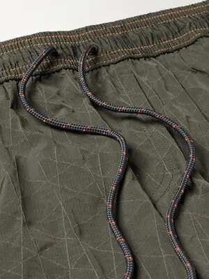 Sease Cod-2 Straight-leg Mid-length Embroidered Ripstop Swim Shorts