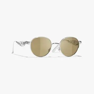 Chanel Pantos Sunglasses - Silver