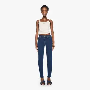 MOTHER The Mid Rise Rider Skimp Jeans - Blue