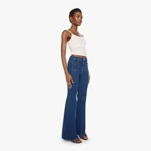 MOTHER The Patch Pocket Doozy Retrograde Rodeo Jeans - Blue