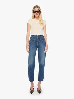 MOTHER The Rock Candy Tune Up Hover Buckaroo Jeans - Blue