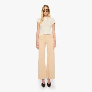 MOTHER The Mid Rise Sidestepper Twist Sneak Winter Wheat Jeans - Multi