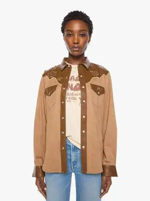 MOTHER The Sueded Honey Biscute Western Shirt - Multi
