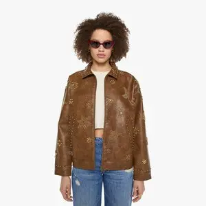 MOTHER The Zip It Brown And Jacket - Cream