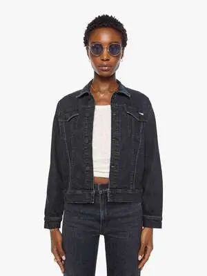 MOTHER The Bruiser Riding Milkyway Denim Jacket - Black