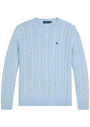 Polo Ralph Lauren Cable-knit Cotton Jumper - Blue