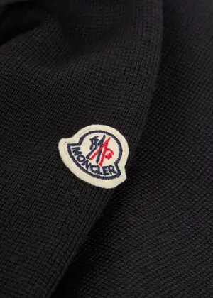 Moncler Padded Knit And Nylon Jacket