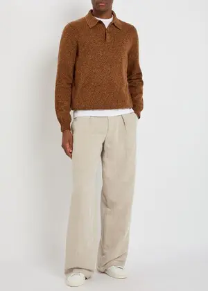 JIL SANDER Wool And Cashmere-blend Polo Jumper