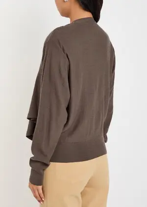 LEMAIRE Trompe L'oeil Wool-blend Cardigan
