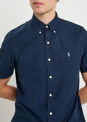 Polo Ralph Lauren Logo-embroidered Stretch-cotton Shirt