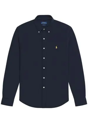 Polo Ralph Lauren Logo-embroidered Cotton Shirt - Navy