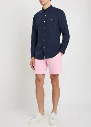Polo Ralph Lauren Logo-embroidered Cotton Shirt - Navy