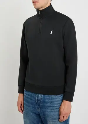 Polo Ralph Lauren Half-zip Cotton-blend Sweatshirt