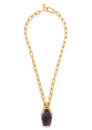 La DoubleJ Amethyst Pendant Necklace