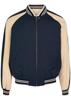 Valentino Garavani Panelled Cotton Bomber Jacket