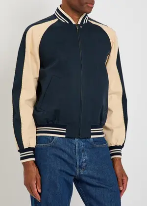 Valentino Garavani Panelled Cotton Bomber Jacket