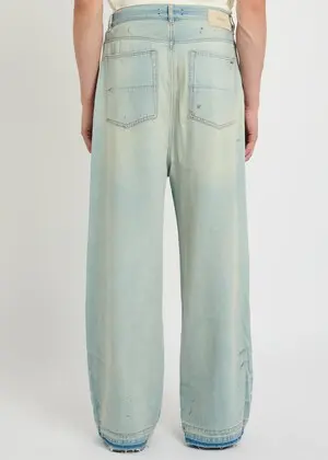 Amiri Logo-embroidered Relaxed Straight-leg Jeans