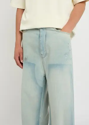 Amiri Logo-embroidered Relaxed Straight-leg Jeans