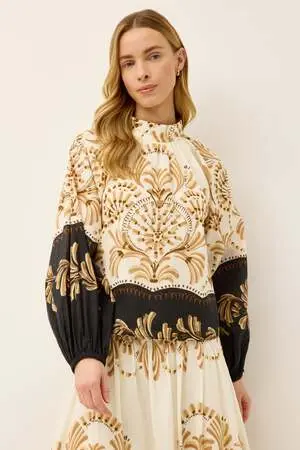 MARIE OLIVER Scottie Blouse