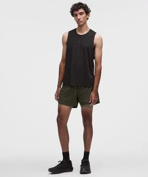 Lululemon Fast And Free Lined Running Shorts - Deep Forest/cypress Forest