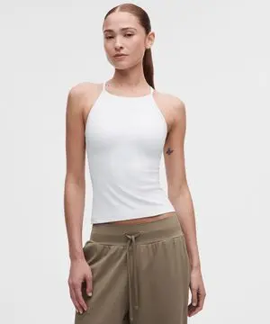 Lululemon Flow Y High-neck Tank Top - White