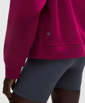 Lululemon Steady State Superloft Funnel-neck Half Zip - Raspberry Rave