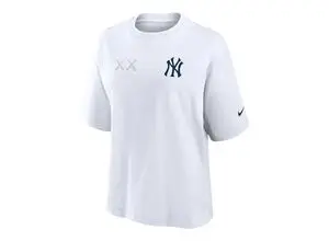 KAWS Nike Mlb Fanatics Fest Boxy New York Yankees Tee Shirt - White