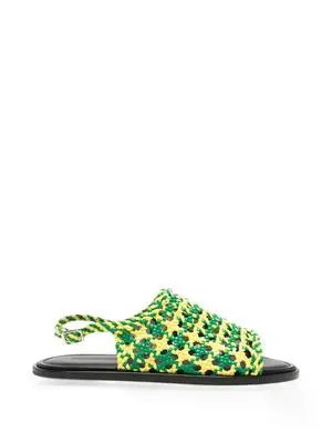 JW Anderson Slingback Sandals - Green