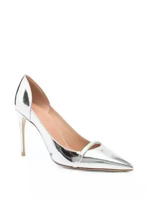 MALONE SOULIERS Crawford Metallic Leather Pumps