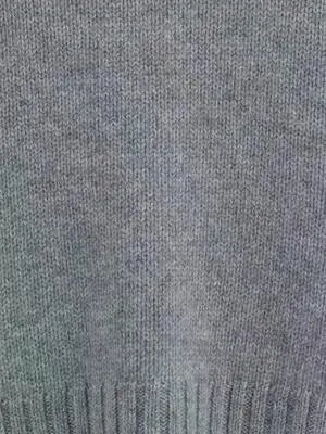 ALLUDE High-neck Ribbed-cuff Sweater