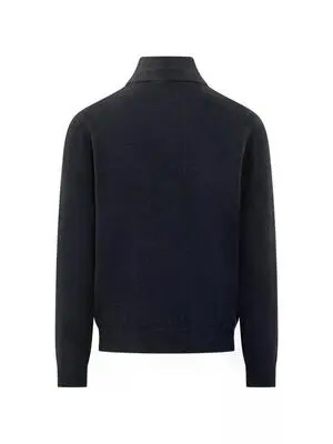 Malo Sergio Quarter-zip Cashmere Sweater - Blue
