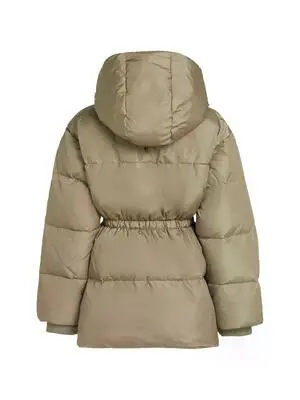 Karl Lagerfeld Cinched Midi Puffer Jacket