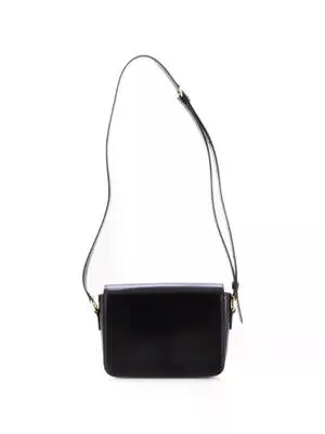 Celine Triomphe Shoulder Bag Smooth Calfskin Teen Crossbody Bag - Black