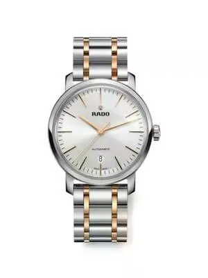 RADO Diamaster 41mm Watch With Sunray Dial - Silver