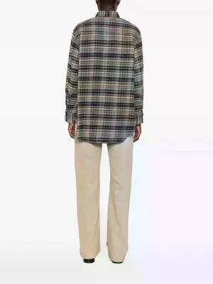 R13 Plaid-pattern Oversized Shirt