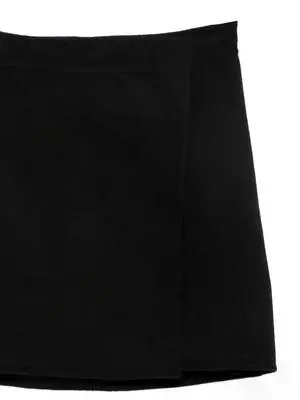 SEMICOUTURE Wrap Wool Mini Skirt