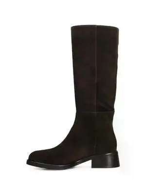 L'ARIANNA Suede Knee-length Boots
