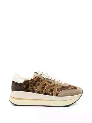Premiata Beth Leopard-print Sneakers - Brown