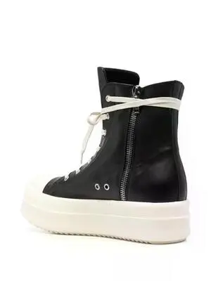 Rick Owens Platform High-top Sneakers - Black