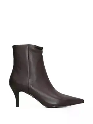 Lola Cruz Pointed-toe Ankle Boots - Brown