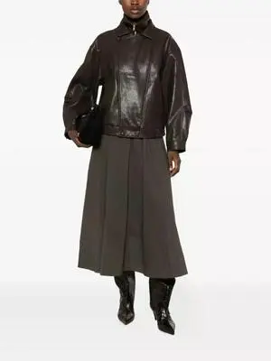 ELEH Zip-up Jacket - Brown