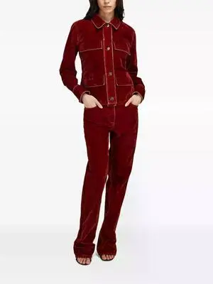 FERRAGAMO Five Pocket Trousers - Red