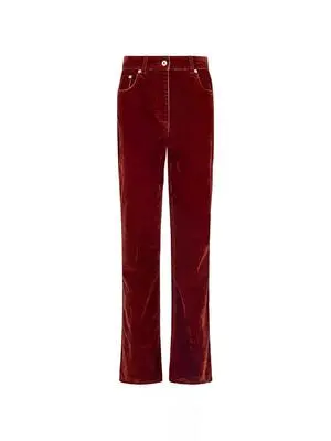 FERRAGAMO Five Pocket Trousers - Red