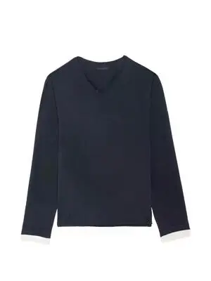 Zadig&Voltaire Monastir Henley T-shirt - Blue