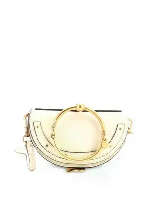 Chloé Nile Leather Mini Crossbody Bag - Neutrals