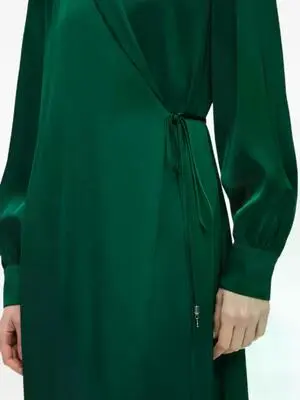 Karl Lagerfeld Satin-finish Wrap Dress