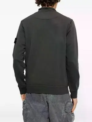 Stone Island Organic Cotton Fleece Zip-up Jacket