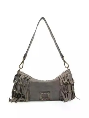 CAMPOMAGGI Natalia Fringed Shoulder Bag - Grey